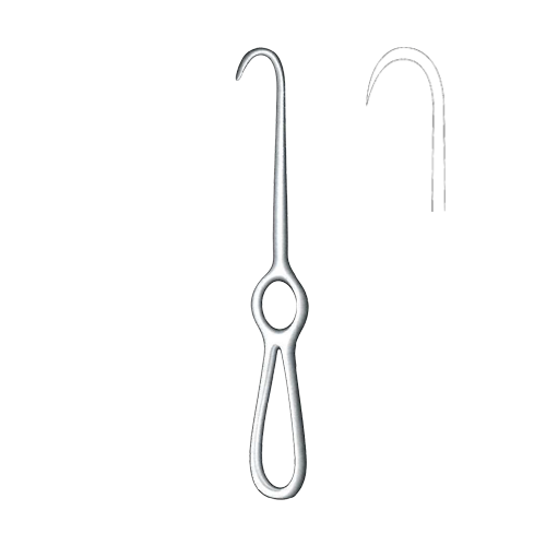 Volkmann Bone Hook - Sharp – jenseninstruments