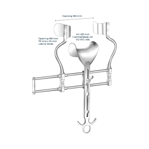 Balfour Abdominal Retractor - 45x80 mm Center Blade – jenseninstruments