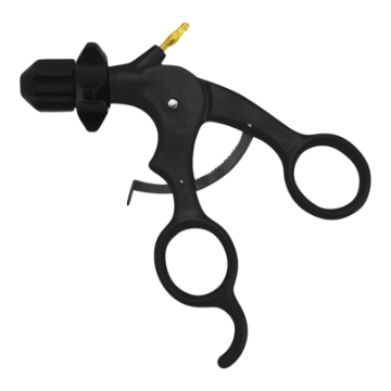 Laparoscopic Handle with Ratchet, HF Connector, and Finger Rest ...