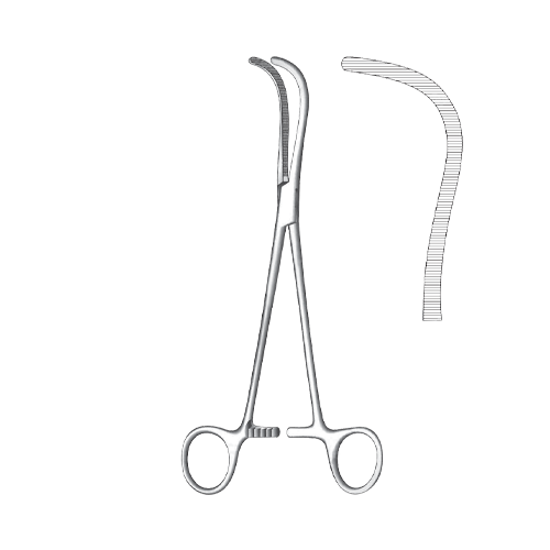 Guyon Kidney Pedicle Clamp 23 cm / 9" – jenseninstruments