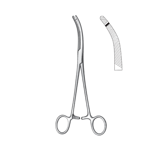 Heaney Hysterectomy Forcep - Heavy Pattern - Single Tooth Curved – jenseninstruments