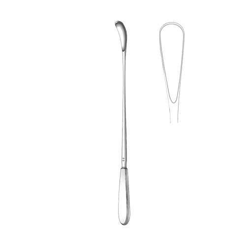 Wallich Ovum Curette / Abortion Scoop 42 cm / 16-1/2" – jenseninstruments