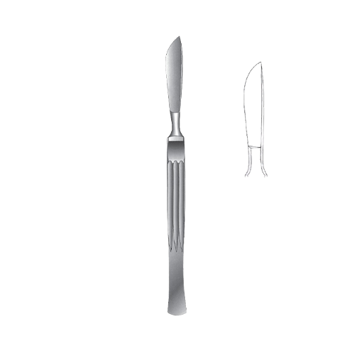 Dissecting Knife Solid (With Grooved Handle) – jenseninstruments