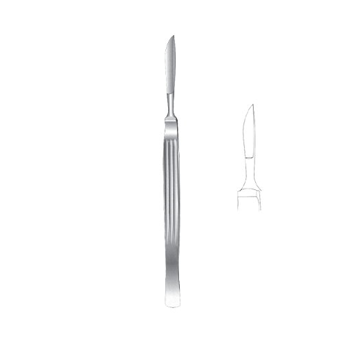 Dissecting Knife Solid (With Grooved Handle) – jenseninstruments