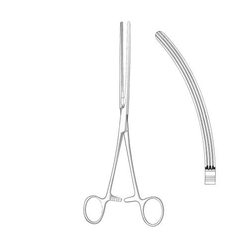 Kocher-Atrauma Intestinal & Stomach Clamp Forcep - Curved ...
