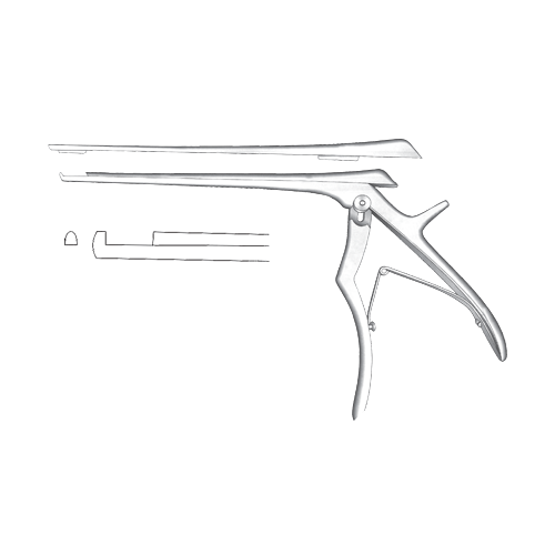 Jensen Intervertebral Disc Rongeur - 2 mm - Upward Cutting - Open Shaf ...