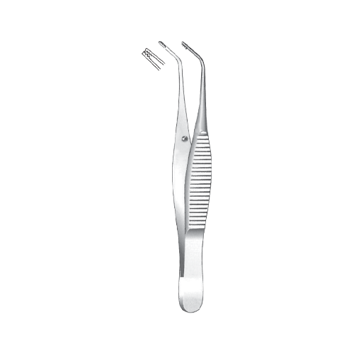Fuchs Iris Forcep 7 cm / 2-3/4" - 4:4 Teeth – jenseninstruments