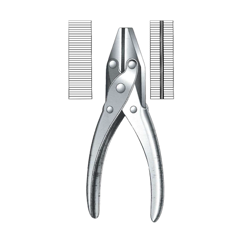 Flat Nose Plier - Grooved - Serrated – jenseninstruments