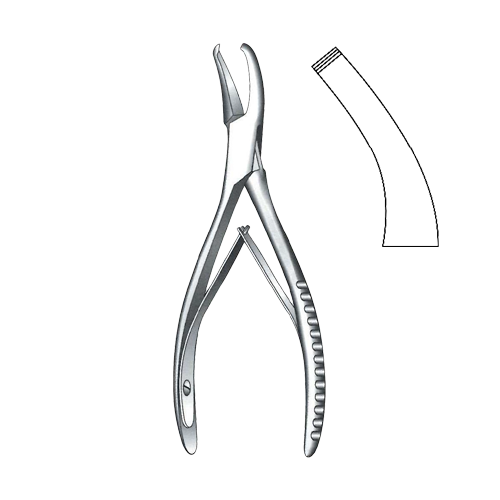 Cleveland Bone Cutting Forcep 16 cm / 6-1/4" - Curved – jenseninstruments