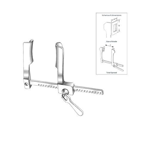 Castaneda Rib Spreader - For Babies, Lateral Blades, Spreading ...