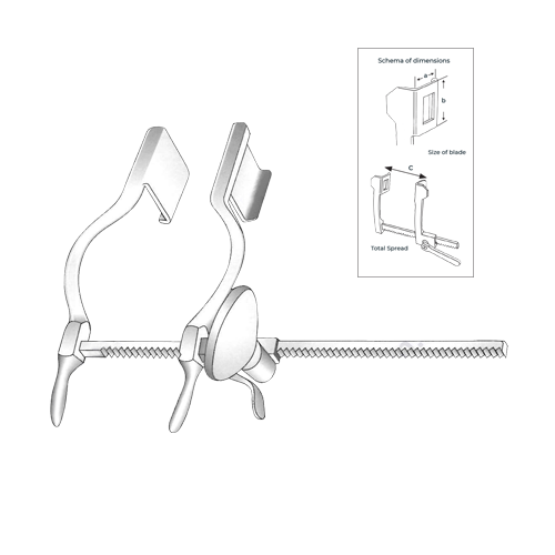 Hertzler Atrium Retractor - 25 x 25 x 105 mm – jenseninstruments