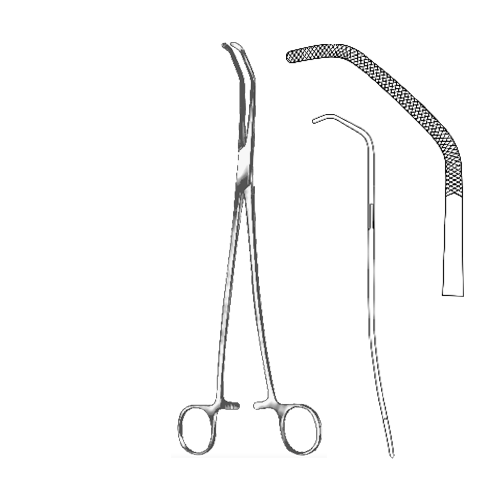Satinsky Vascular Clamp 26.5 cm / 10-1/2" - Curved Shanks ...