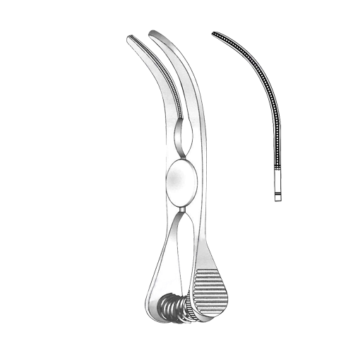 Glover Atrauma Bulldog Clamp - Curved – jenseninstruments