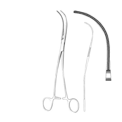 DeBakey Atraumatic Vascular Clamp 24 cm / 9-1/2" – jenseninstruments