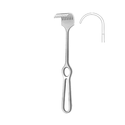 Koerte Retractor 23.5 cm / 9-1/4" - 40x30 mm – jenseninstruments