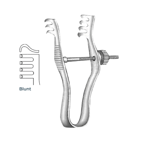 Finsen Retractor 7 cm / 2-3/4" - With Adjusting Screw – jenseninstruments