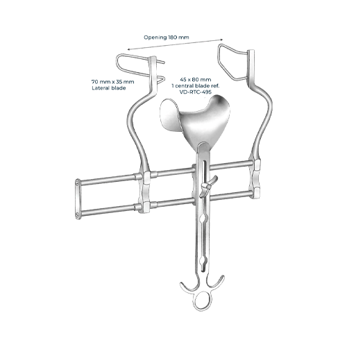Balfour Abdominal Retractor - 45x80 mm Center Blade – jenseninstruments