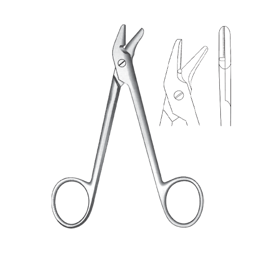 Universal Wire Cutter Scissor 12 cm / 4-3/4 - Serrated – jenseninstruments