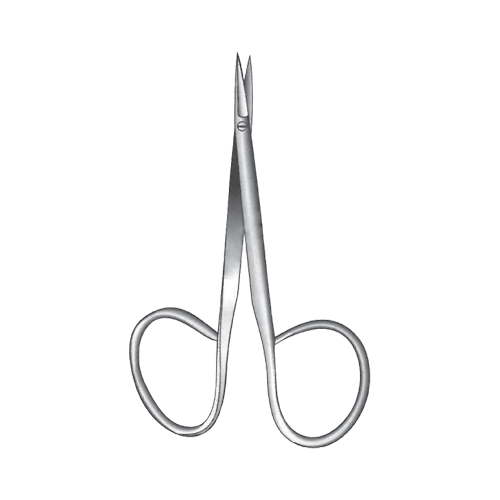 Iris Ribbon Scissor 10 cm / 4" - Miniature Pattern Ribbon Type - Strai ...