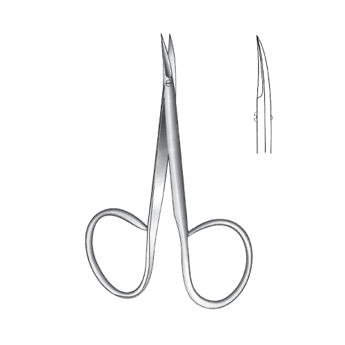 Iris Ribbon Scissor 10 cm / 4" - Miniature Pattern Ribbon Type - Curve ...