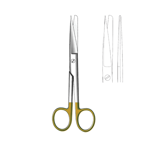 Standard Scissor - Sharp/Blunt Straight - TC Gold – jenseninstruments