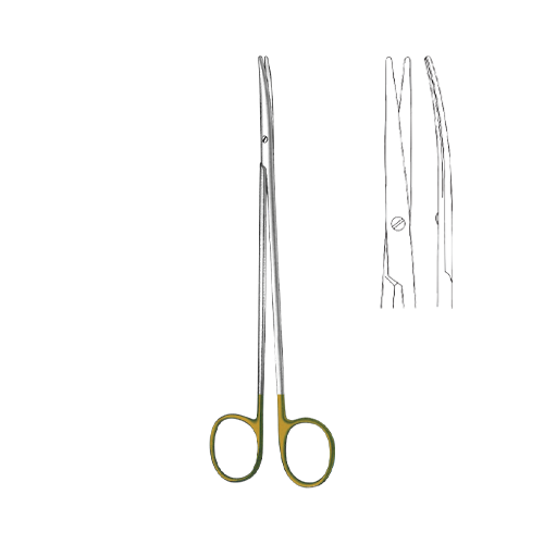 Toennis-Adson Scissor 17 cm / 6-3/4" - Curved - TC Gold – jenseninstruments