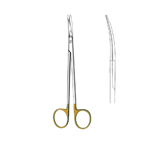 Kaye Face-Lift Scissor Toothed - Curved - TC Gold – jenseninstruments