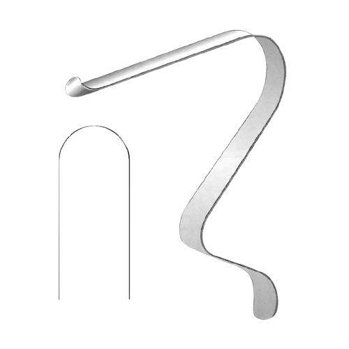 Tessier Soft Tissue Retractor 12.5 cm / 5" - Hooked Tip – jenseninstruments