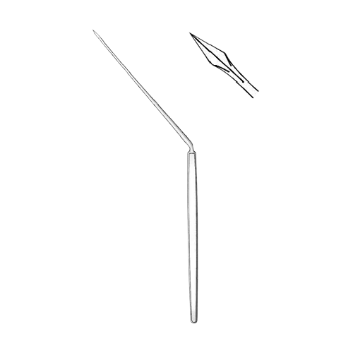 Politzer Paracentesis Needle 16.5 cm / 6-1/2" - Needle Horizontaly ...