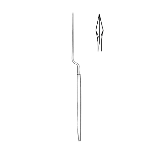 Lucae Paracentesis Needle 18 cm / 7" - Spear Shaped – jenseninstruments
